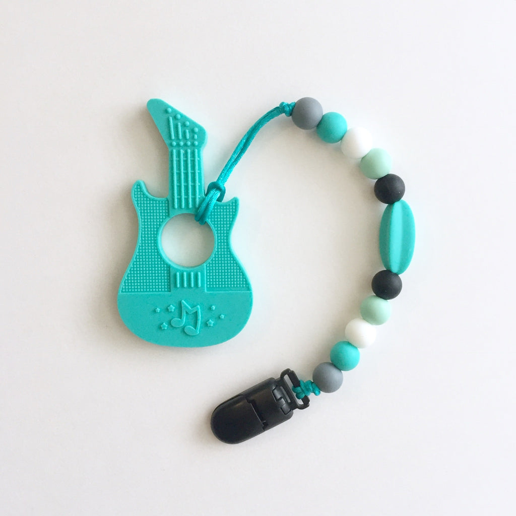 Teething Clip | Guitar – Nom Nom Teething Co